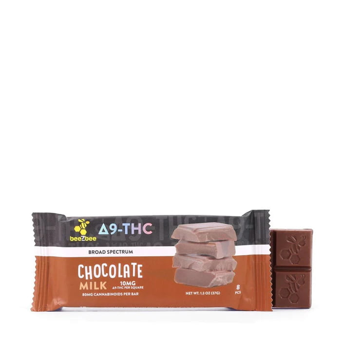 Delta-9 THC Chocolate Bar, 80mg | 1 Case of 15 Bars